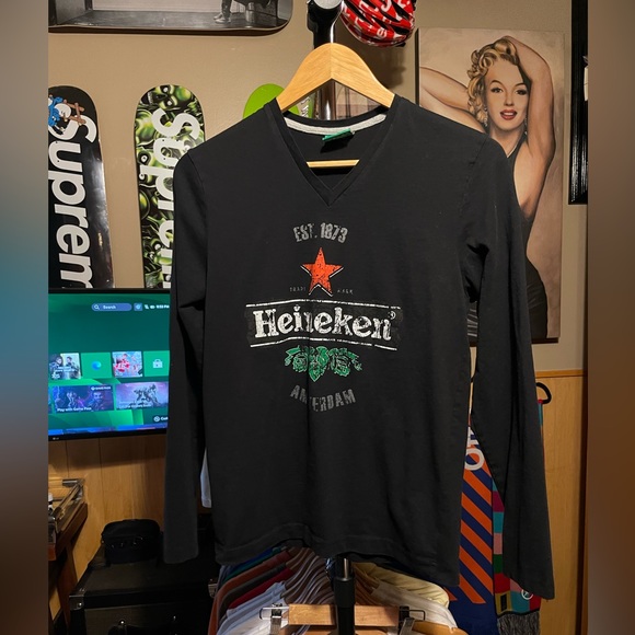 hein | Tops | Womens Heineken Long Sleeve | Poshmark